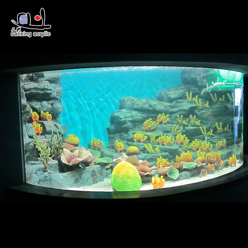 Round Aquarium cylindrical fish tank Large Cylinder Acrylic Aquariums ...