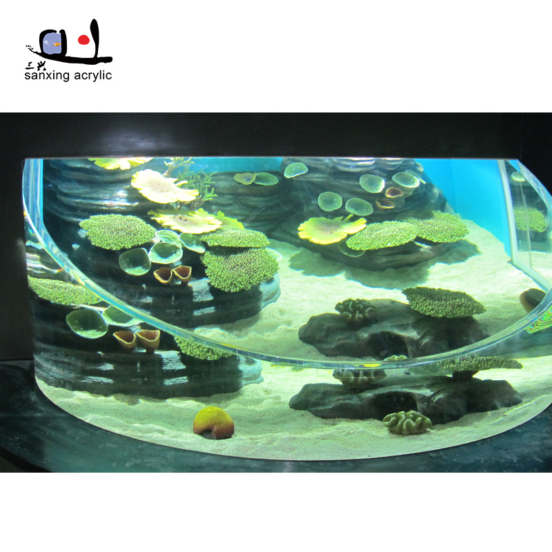 Round Aquarium cylindrical fish tank Large Cylinder Acrylic Aquariums ...